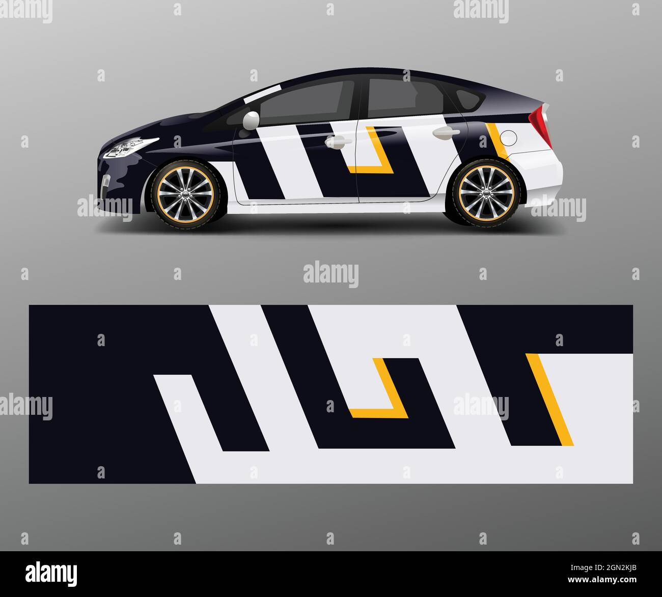 Car decal graphic vector wrap vinyl sticker. Graphic abstract wave ...