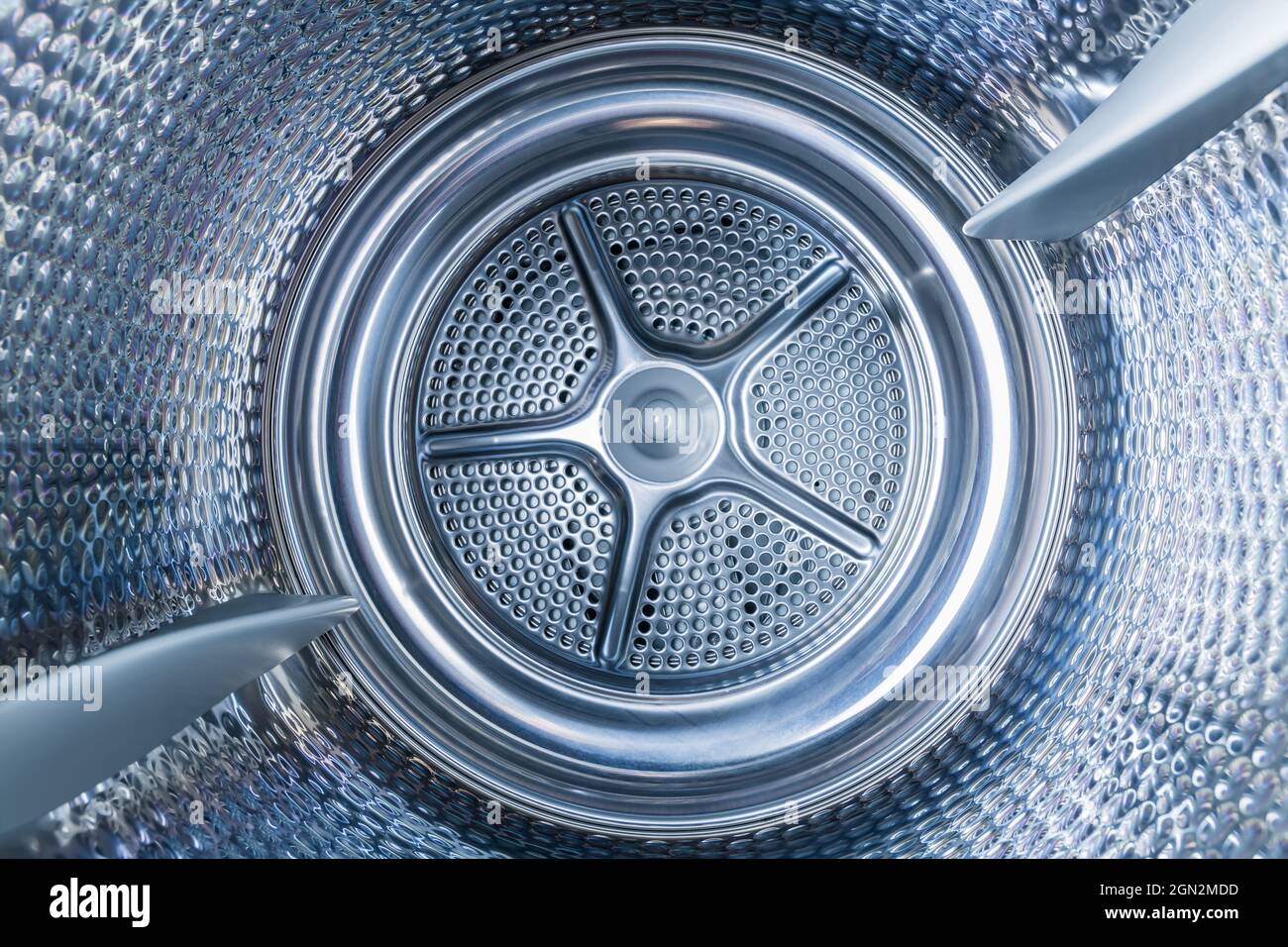 Inside of tumble dryer - new generation of dryer, household concept ...