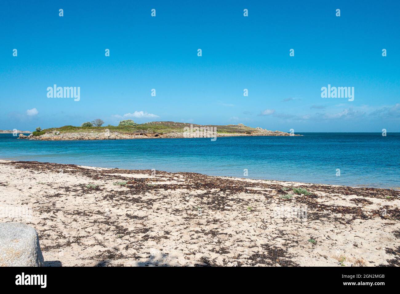Toll's Island at high tide cut off from the mainland of St Mary's ...