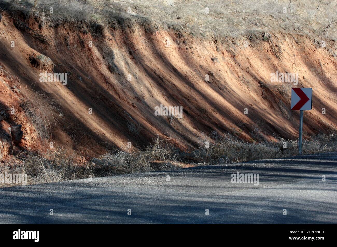 soil erosion by the roadside Stock Photo - Alamy