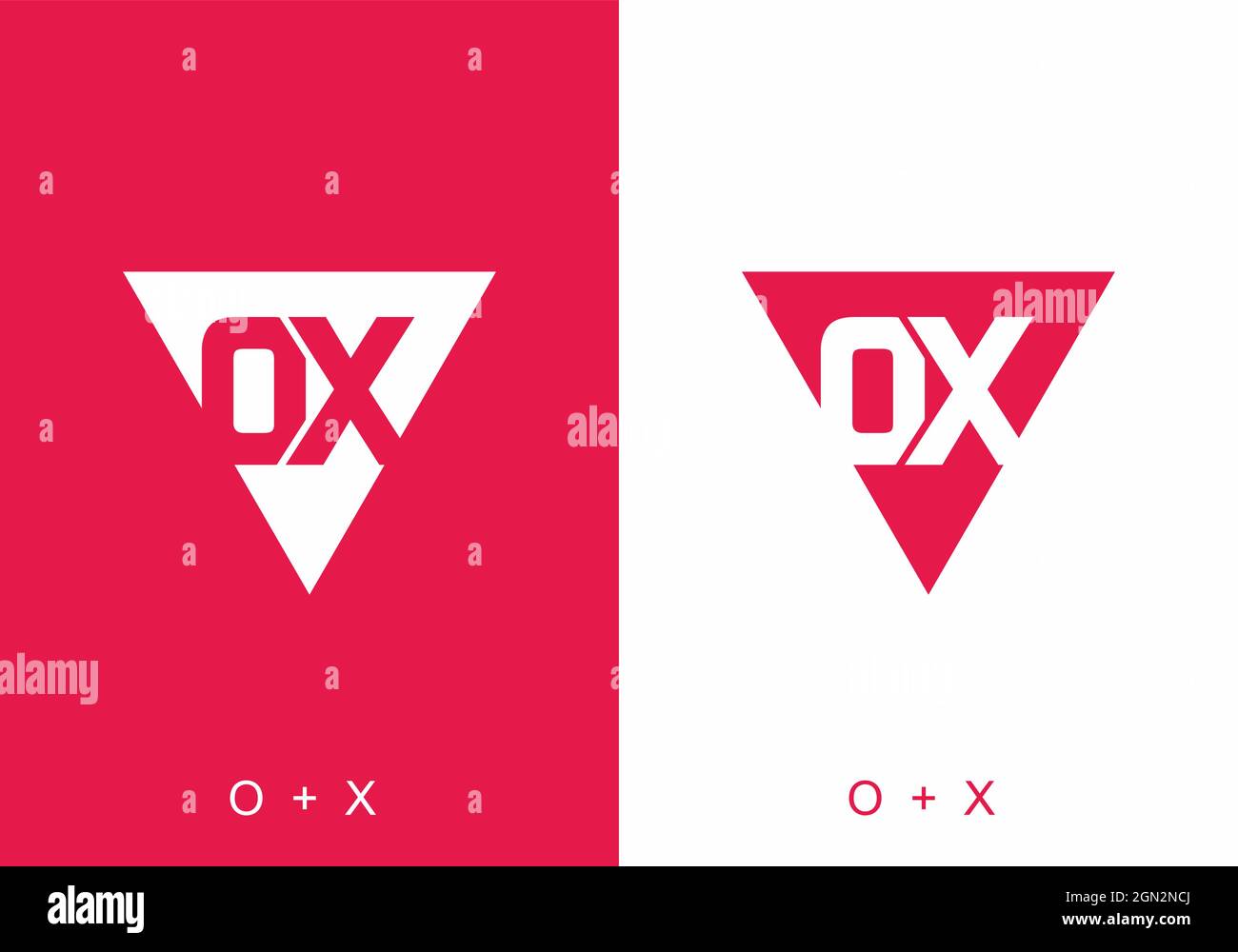 initial letter text of OX design Stock Vector Image & Art - Alamy