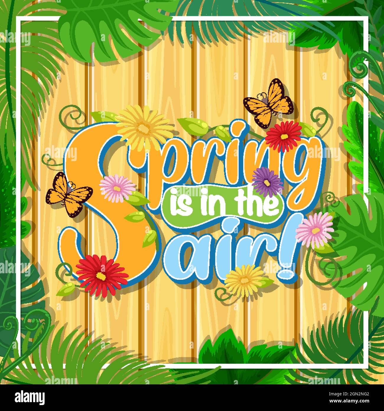 Floral spring banner template illustration Stock Vector Image & Art - Alamy