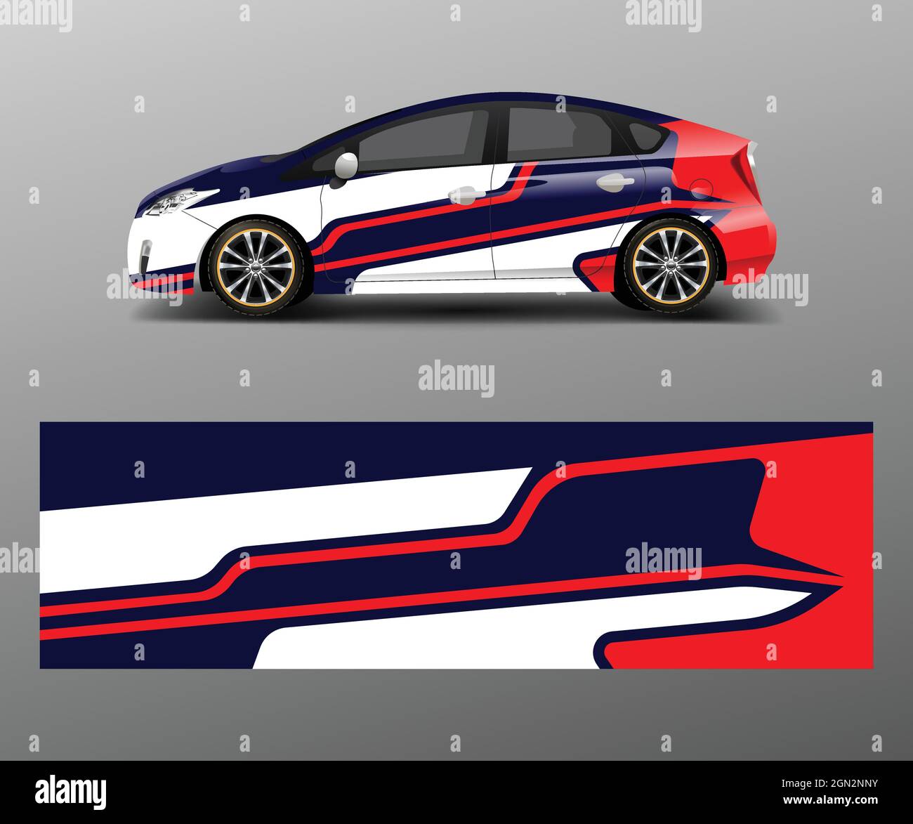 Car decal vector, graphic abstract racing designs for vehicle Sticker ...