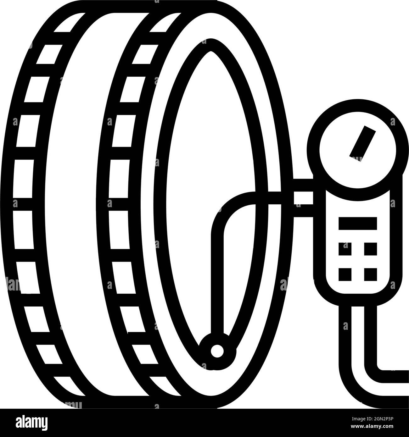 gas station building line icon vector illustration Stock Vector Image ...