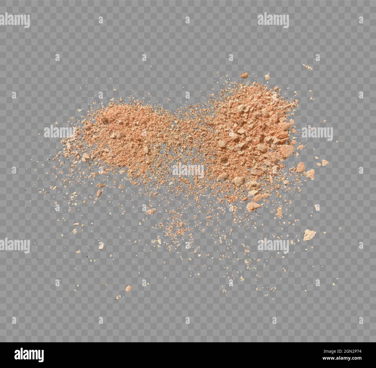 Makeup powder isolated. Vector illustration of cosmetic powder Stock ...