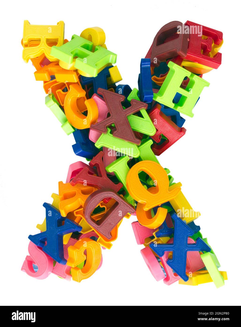 The Letter X with magnetic toy letters isolated on white Stock Photo ...