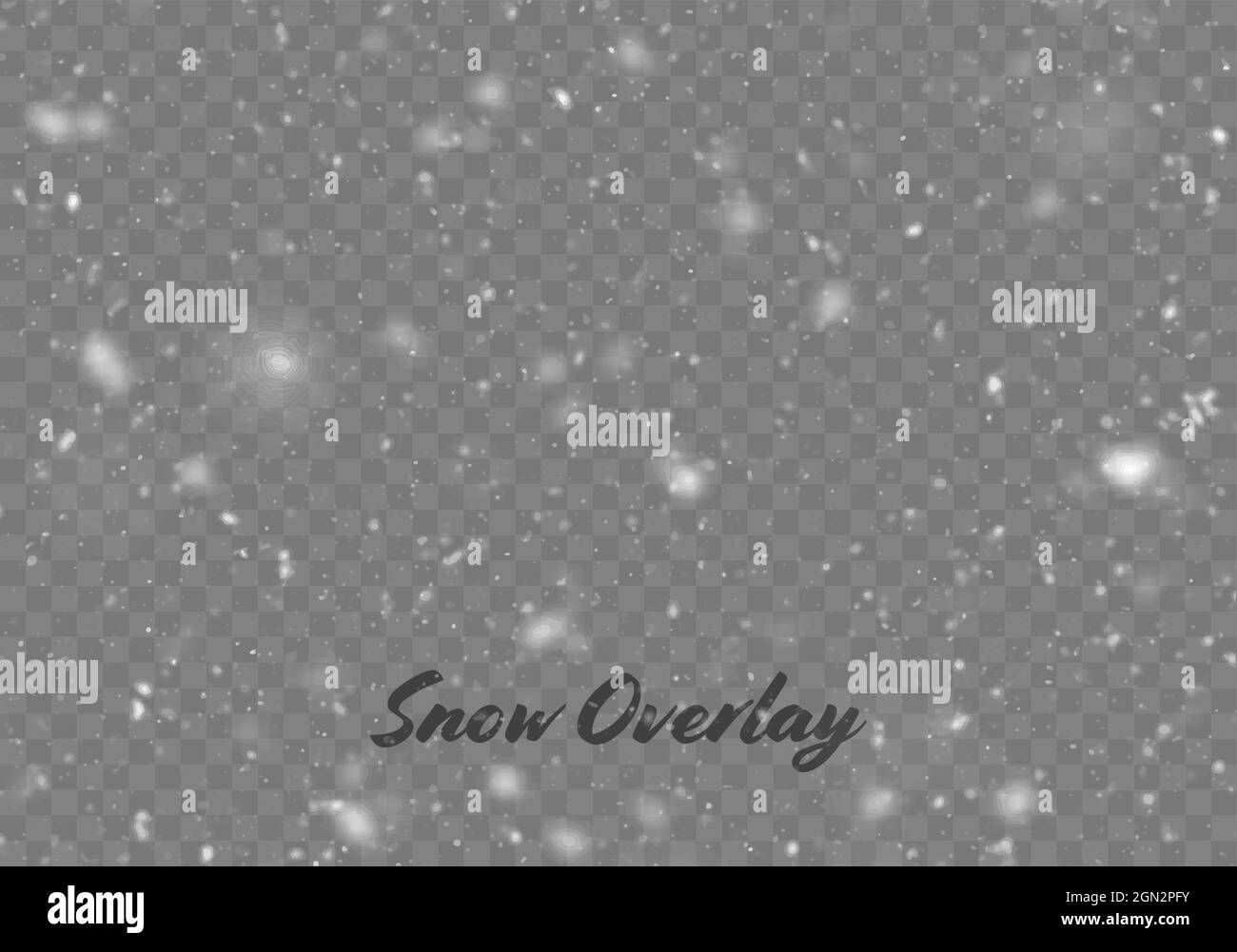 Vector snowfall isolated. Winter background. Snow overlay illustration ...