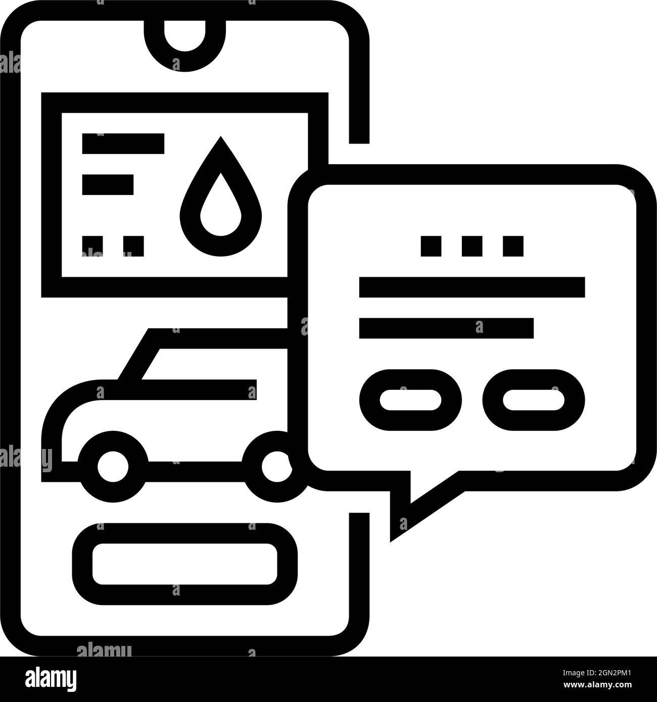 store gas station line icon vector illustration Stock Vector Image ...