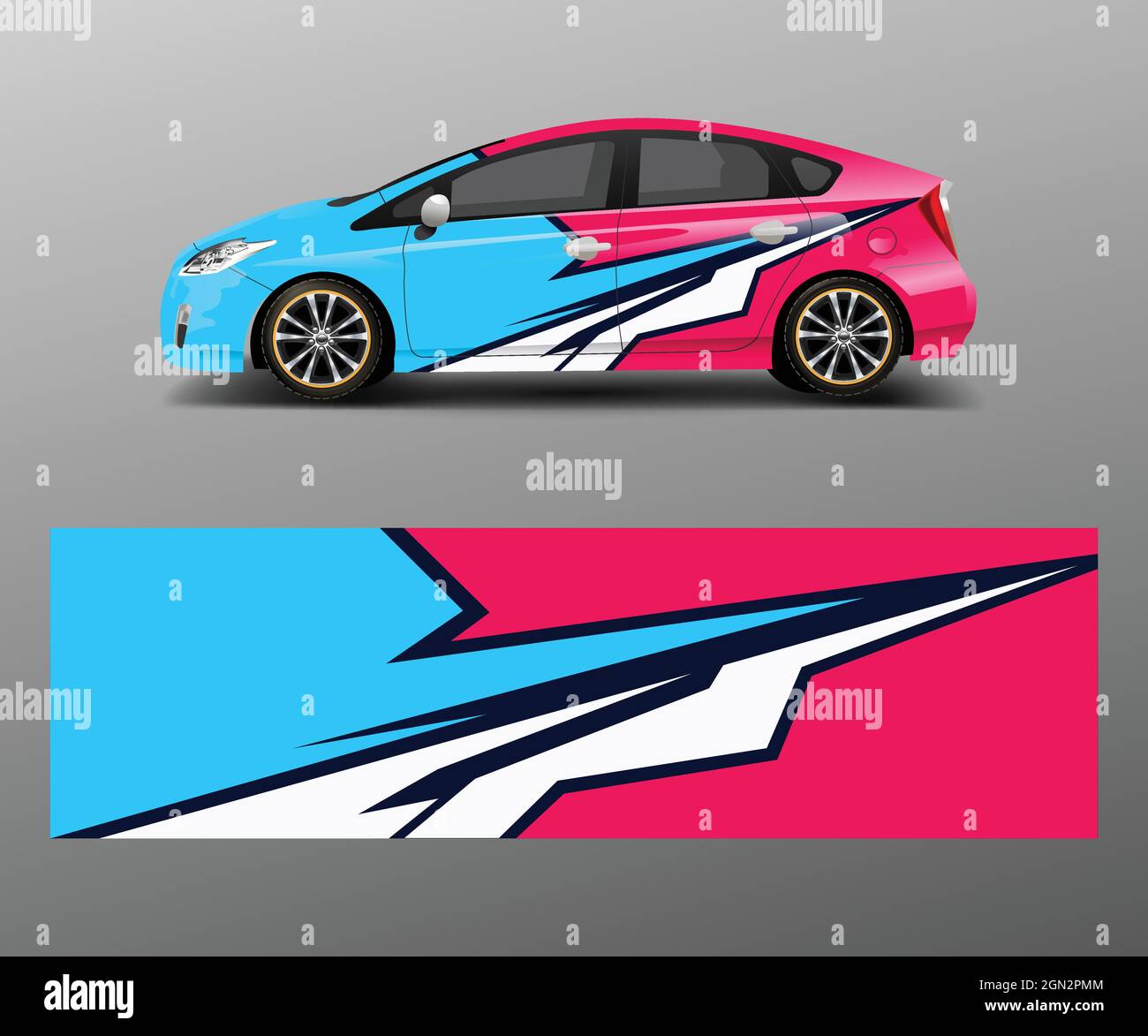 Sport car racing wrap design. vector design template design vector ...