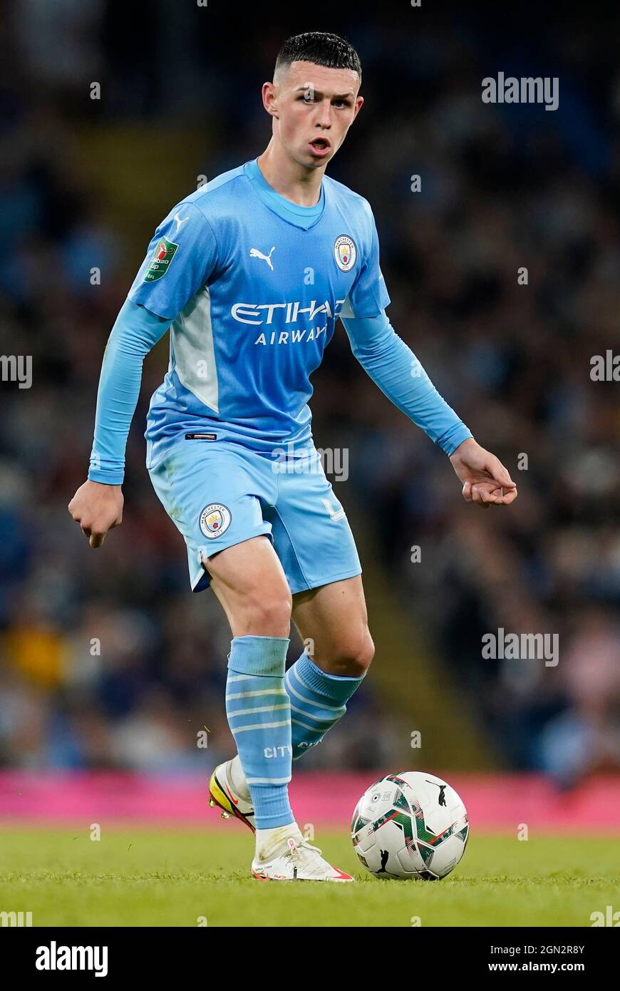 Manchester, UK. 21st Sep, 2021. Phil Foden of Manchester City during ...