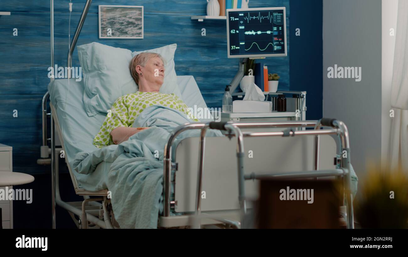 Old woman recovering after heart hi-res stock photography and images ...