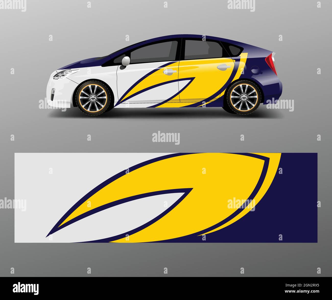 Car decal graphic vector wrap vinyl sticker. Graphic abstract wave ...