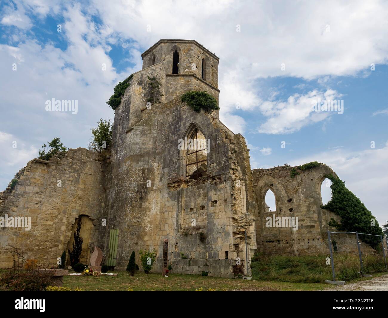 Roman ruins of St-Etienne church, Marans, Charente Maritime, France ...