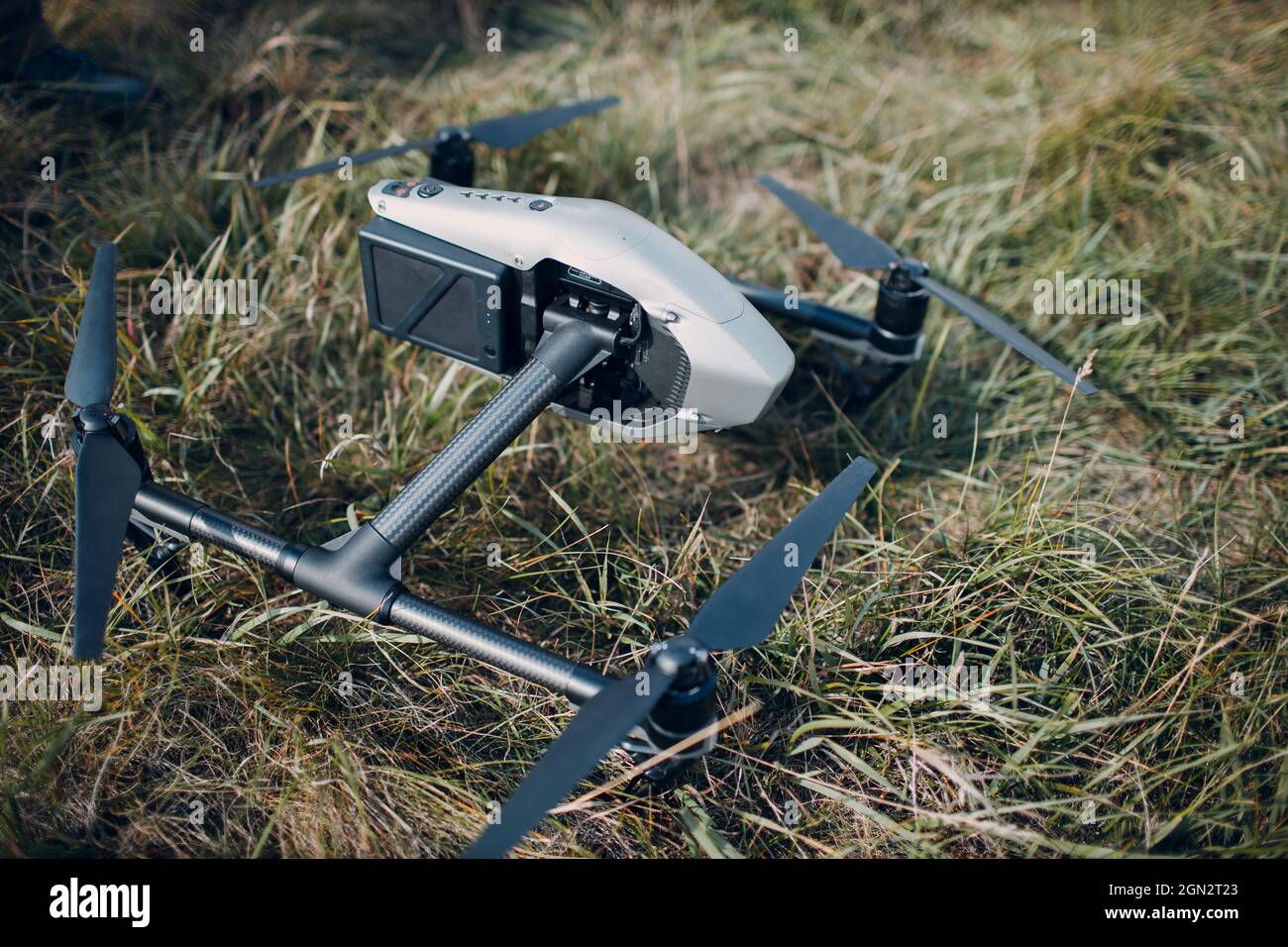 New York, USA - SEPTEMBER 18, 2021: DJI Inspire 2 quadcopter drone on ...