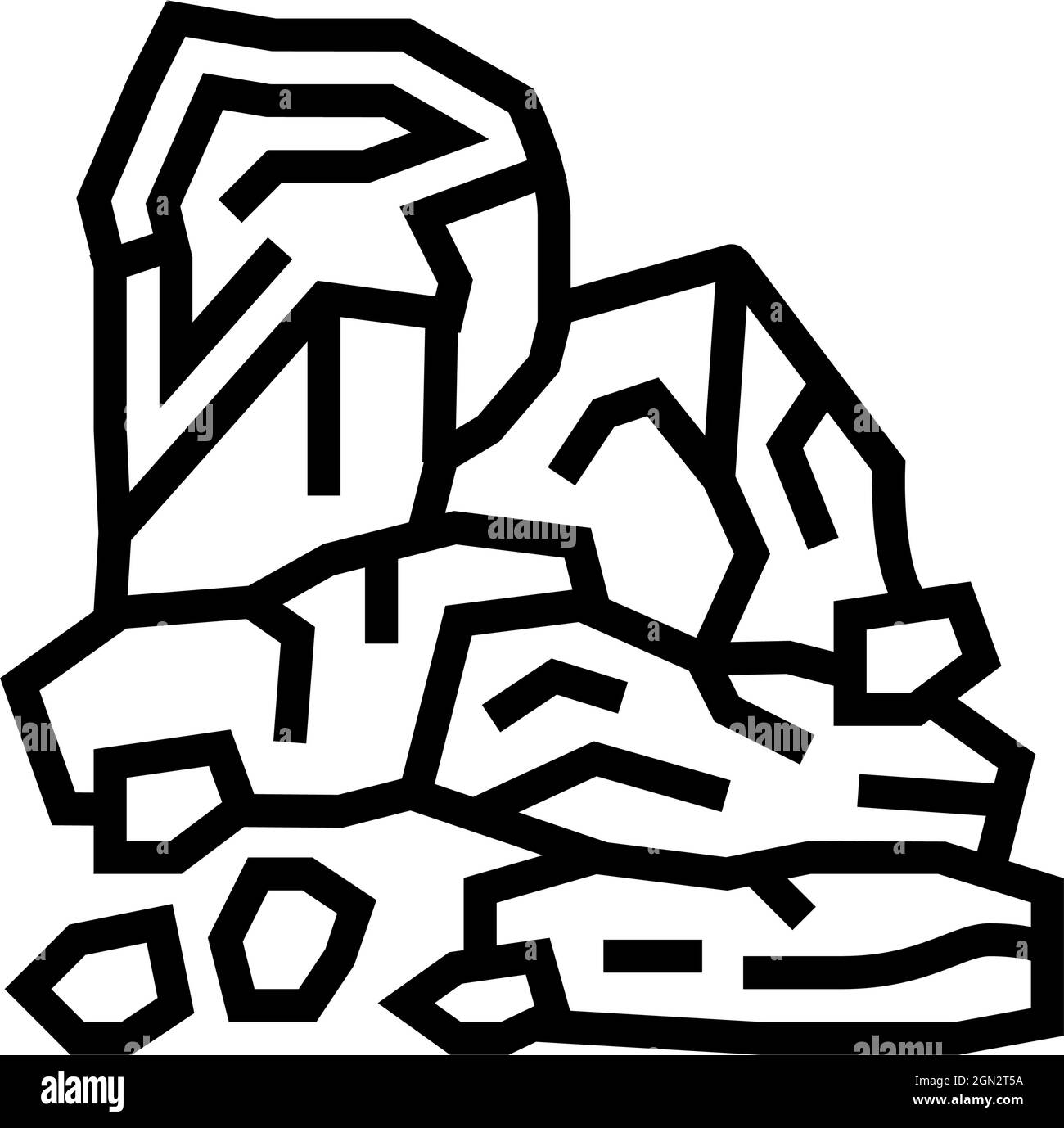 charcoal wooden line icon vector illustration Stock Vector Image & Art ...