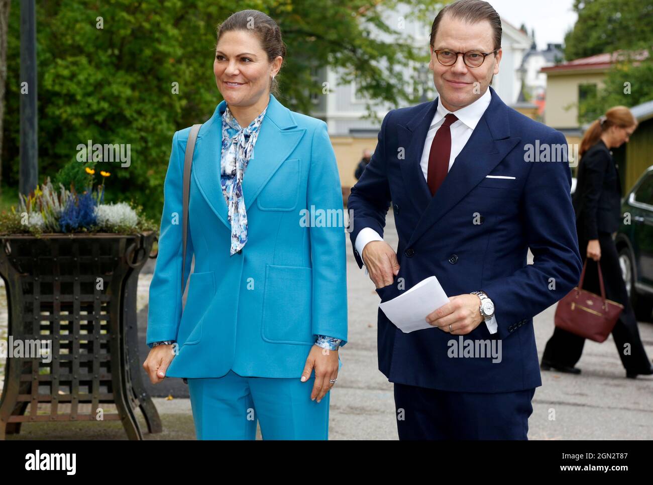 Crown princess victoria prince daniel arriving gavle castle in gavle hi ...