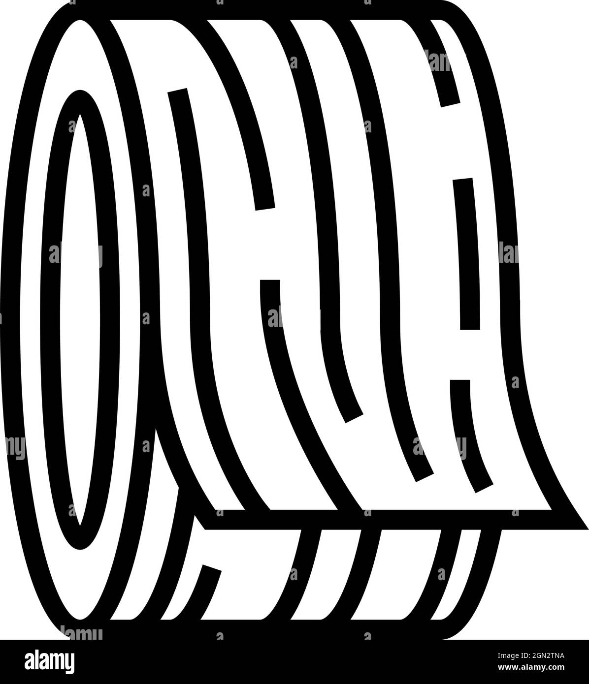 veneers wooden line icon vector illustration Stock Vector Image & Art ...