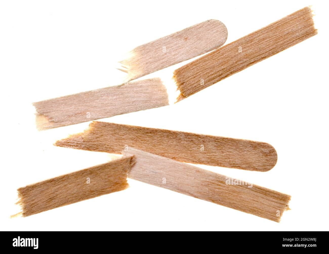 Broken sticks isolated on white background Stock Photo - Alamy