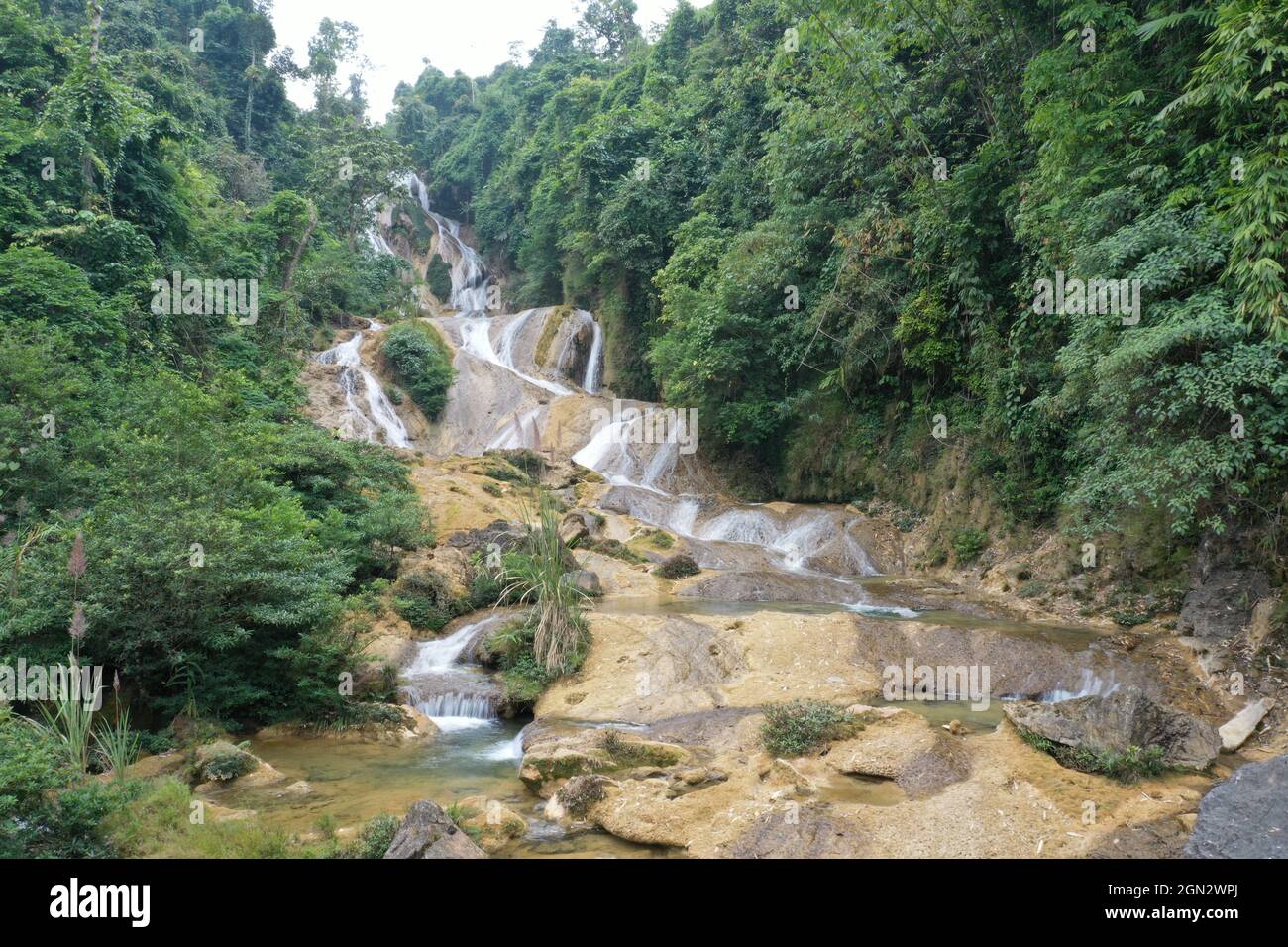 Nice Nam Pau waterfall in Ha Giang province northern Vietnam Stock ...