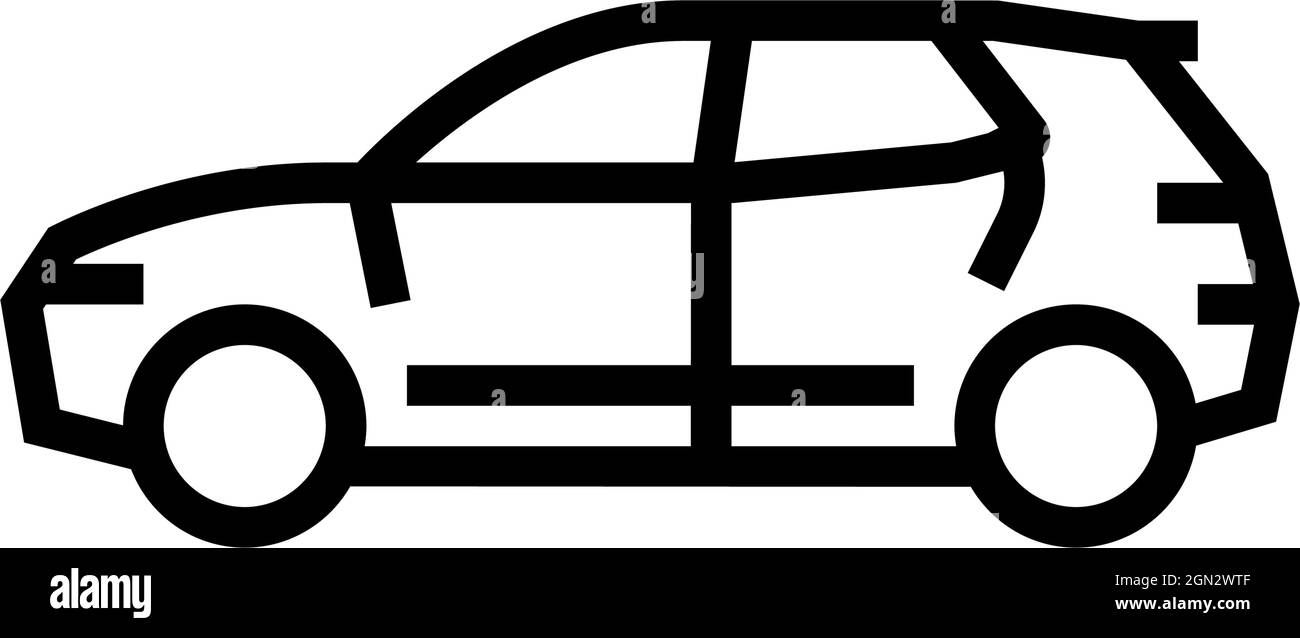 suv car line icon vector illustration Stock Vector Image & Art - Alamy