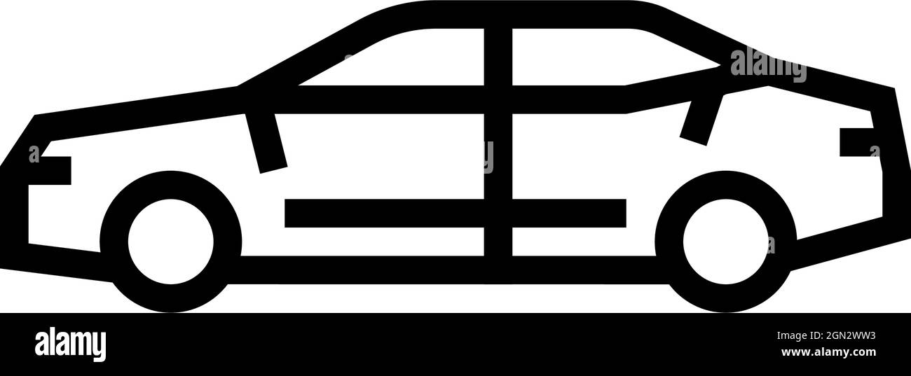sedan car line icon vector illustration Stock Vector Image & Art - Alamy