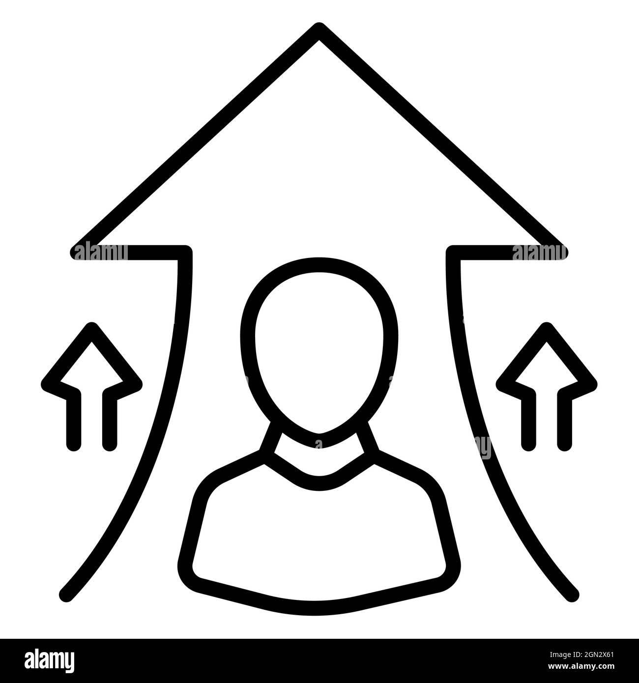 self development with improve ability skill single isolated icon with ...