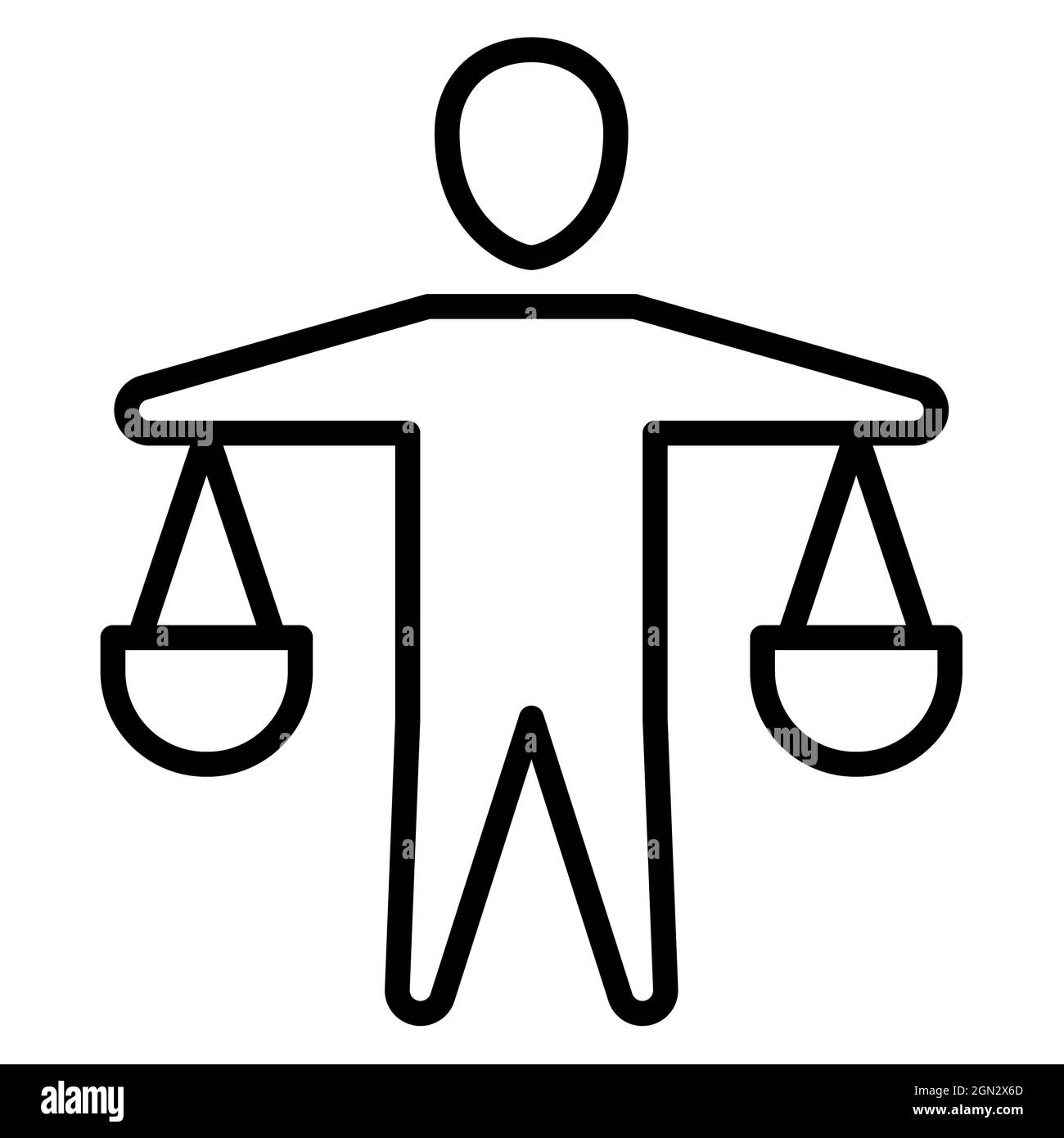 morality fair ethical balance single isolated icon with outline style ... morality fair ethical balance single isolated icon with outline style ...