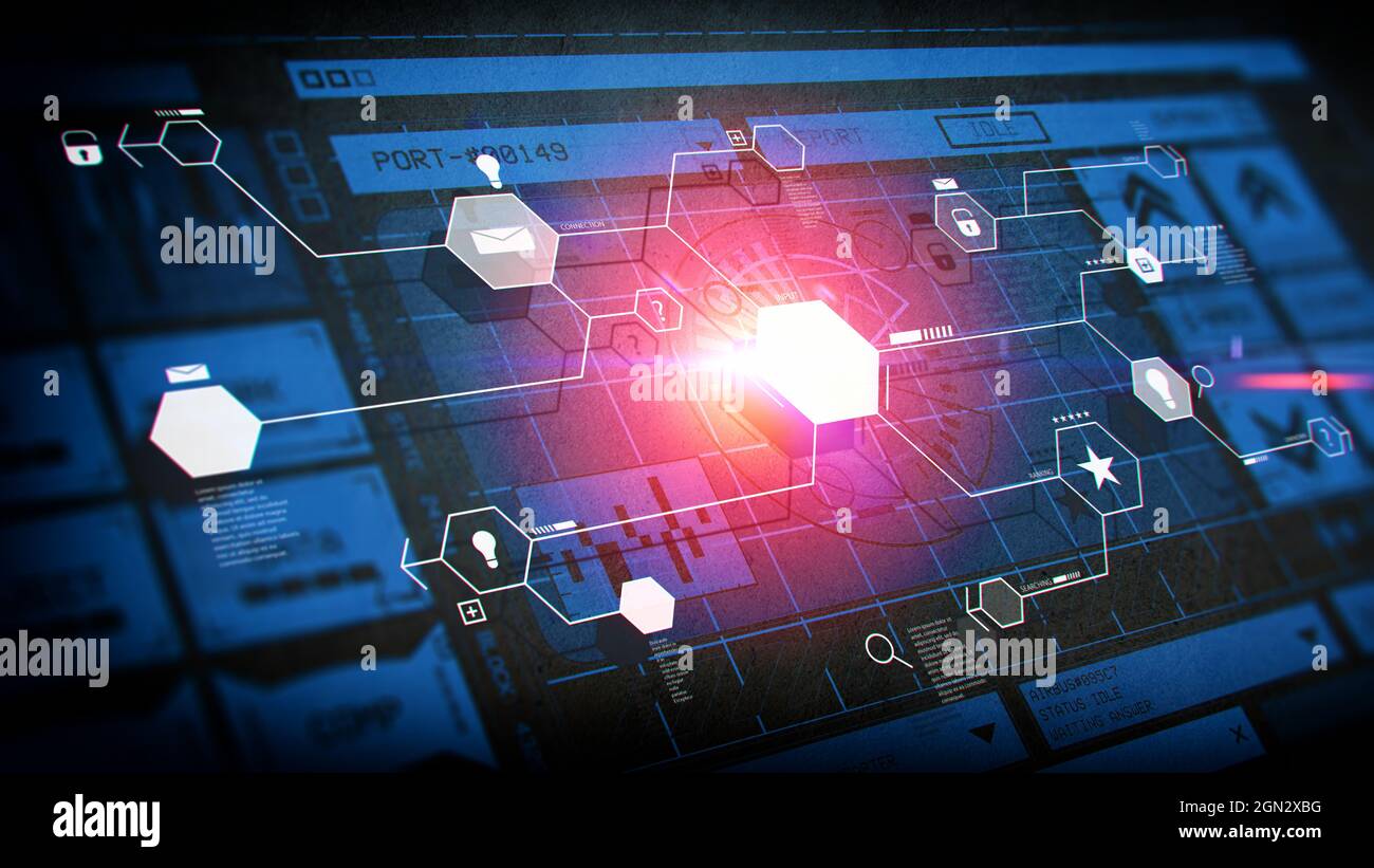 Network Concept. Innovative Technologies Mixed Illustration Stock Photo ...