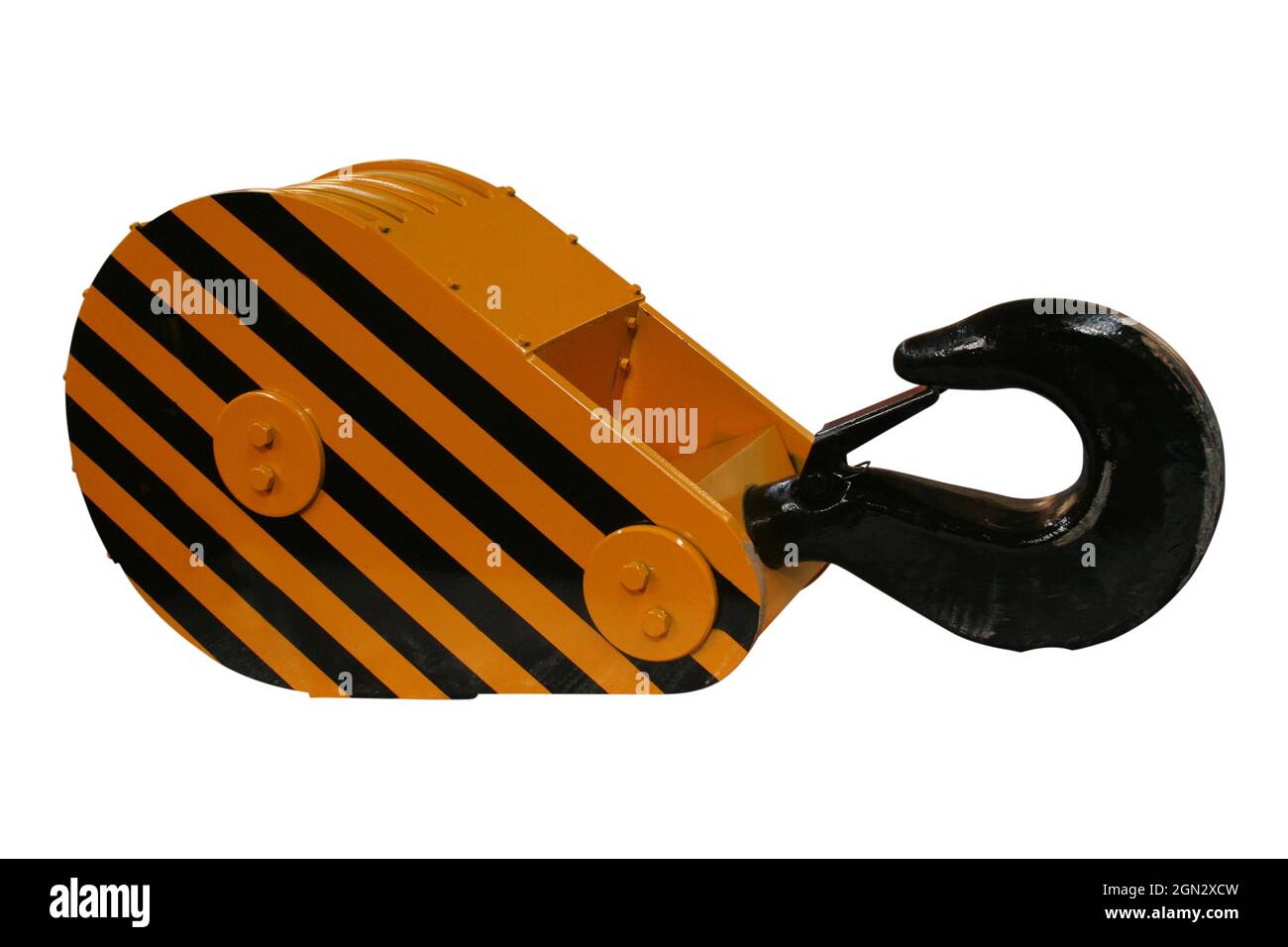 Powerful crane hook. Industrial background Stock Photo - Alamy