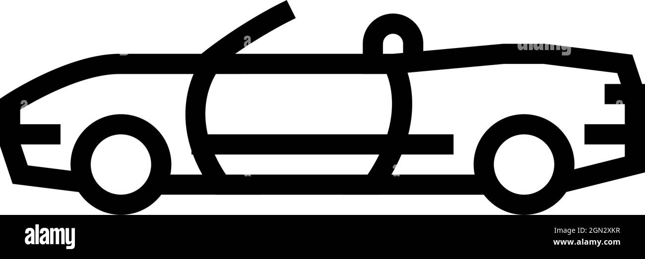 convertible car line icon vector illustration Stock Vector Image & Art ...