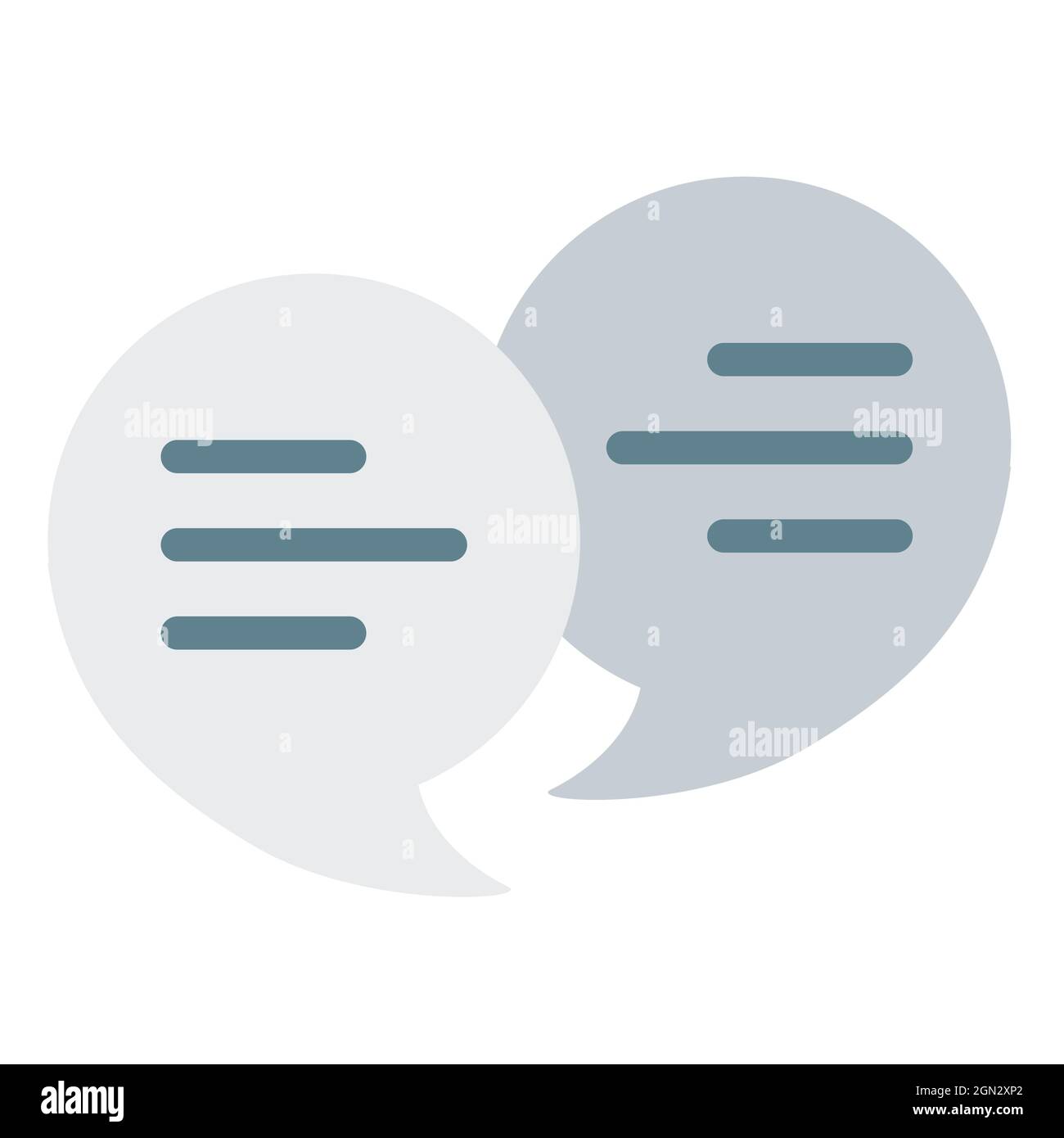 dialogue chat communication single isolated icon with flat style vector ...