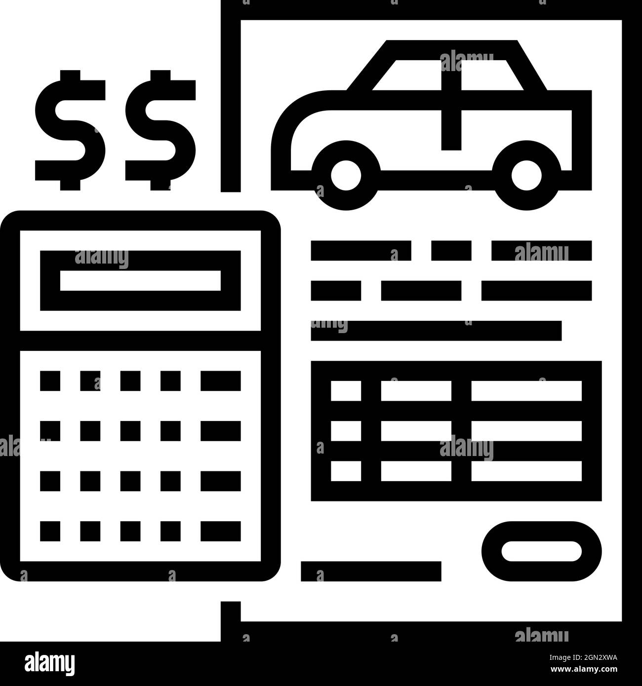 Search vehicles line icon Cut Out Stock Images & Pictures - Alamy