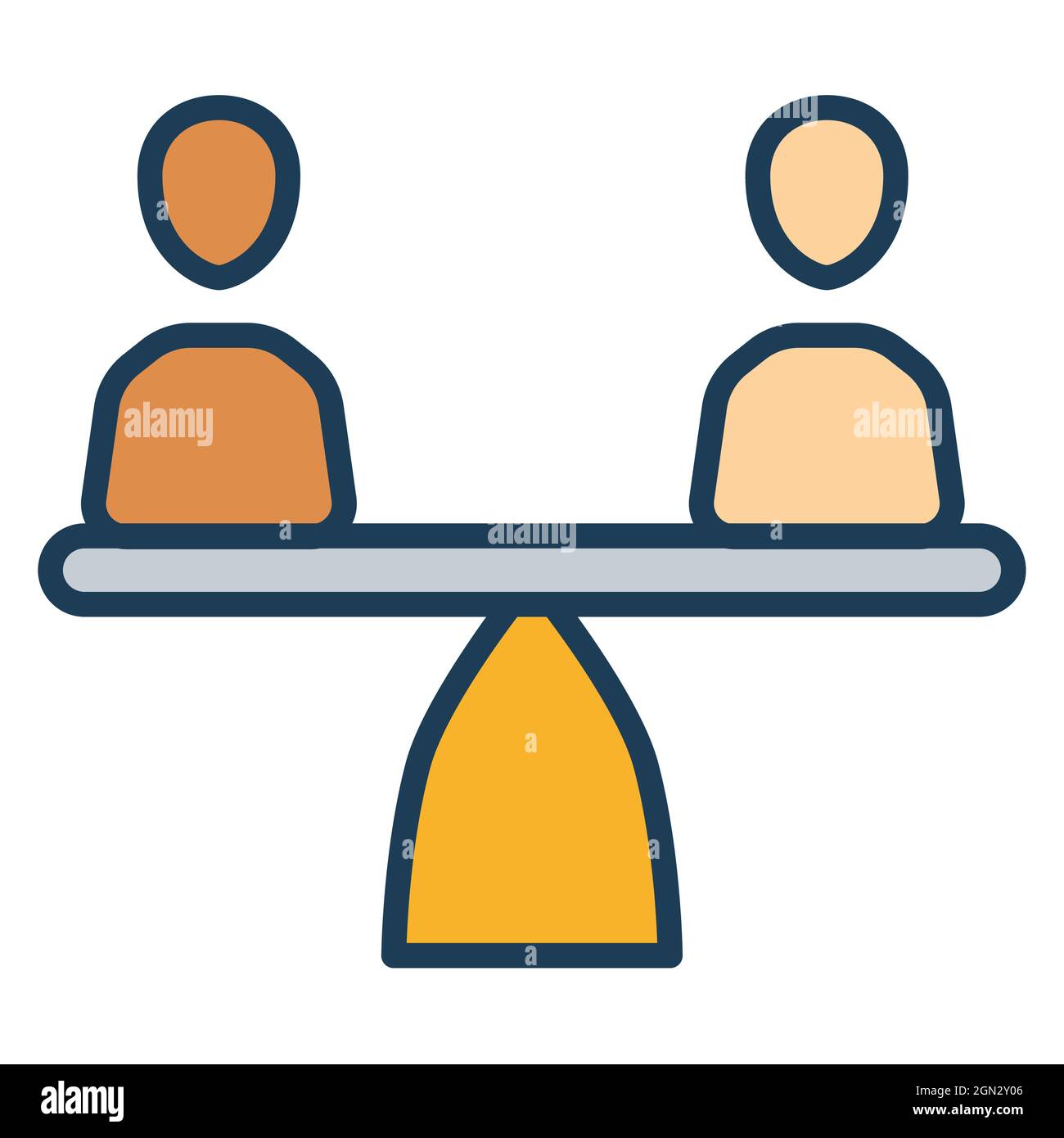 equality inclusion equal diversity single isolated icon with filled ...