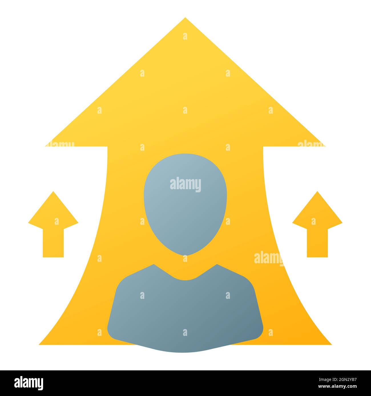 self development with improve ability skill single isolated icon with ...