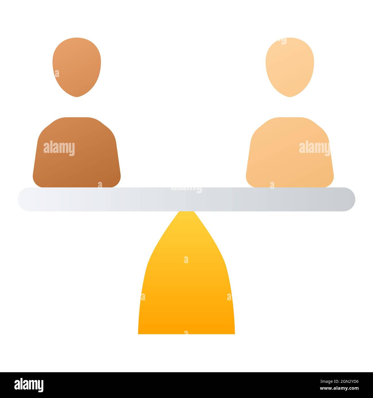 equality inclusion equal diversity single isolated icon with smooth ...