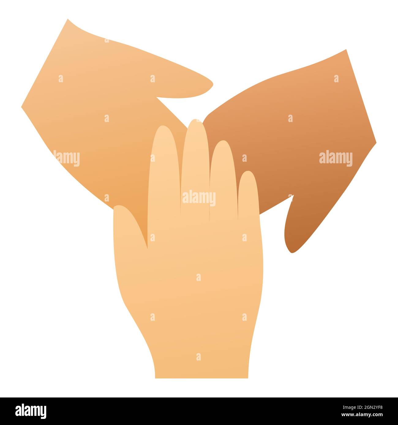 belonging inclusive human right single isolated icon with smooth style ...