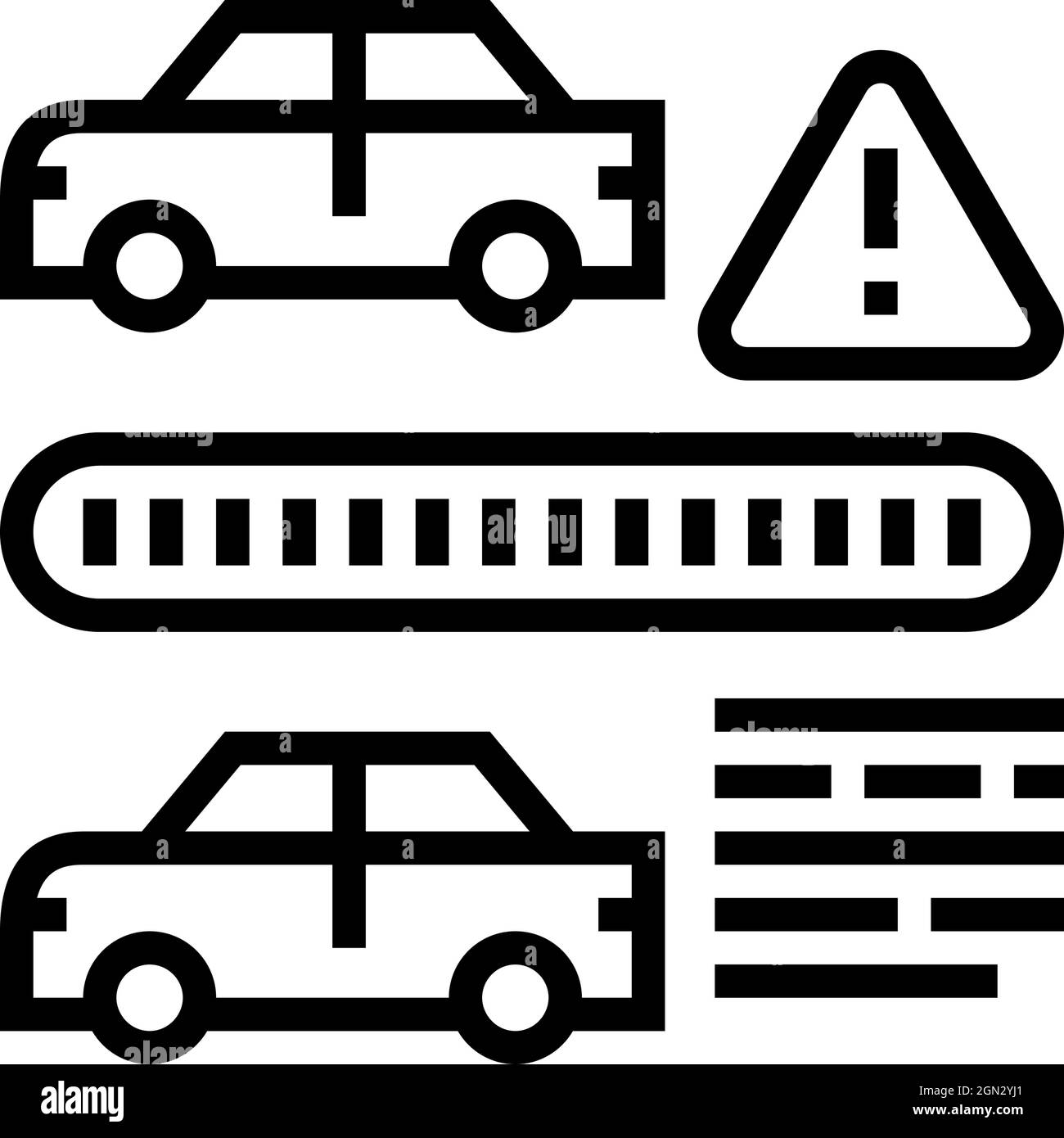 vin cloning fraud line icon vector illustration Stock Vector Image ...