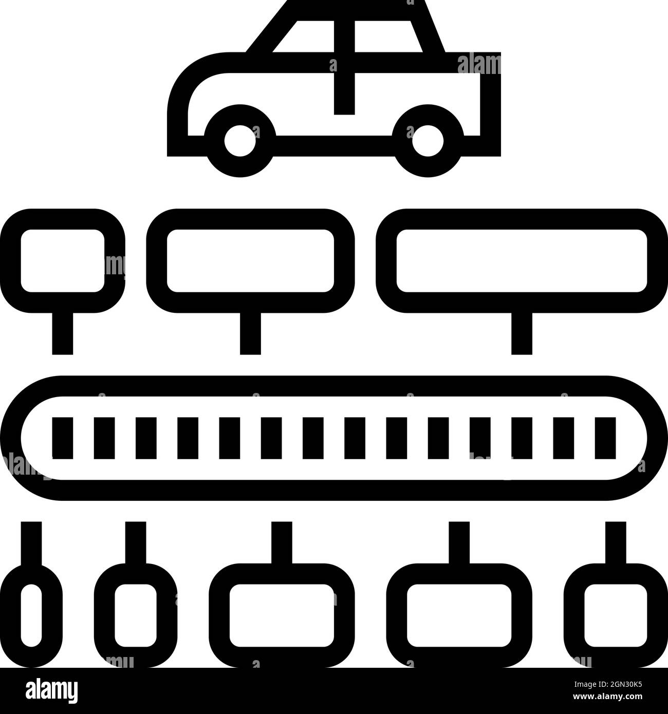 vin code decoder line icon vector illustration Stock Vector Image & Art ...