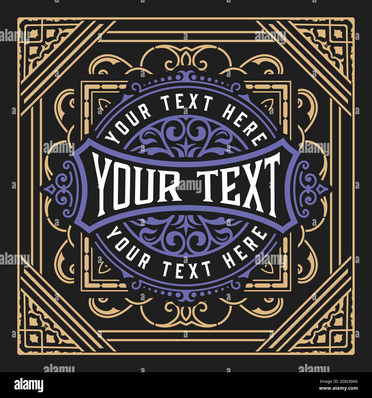 Western card with vintage style Stock Vector Image & Art - Alamy