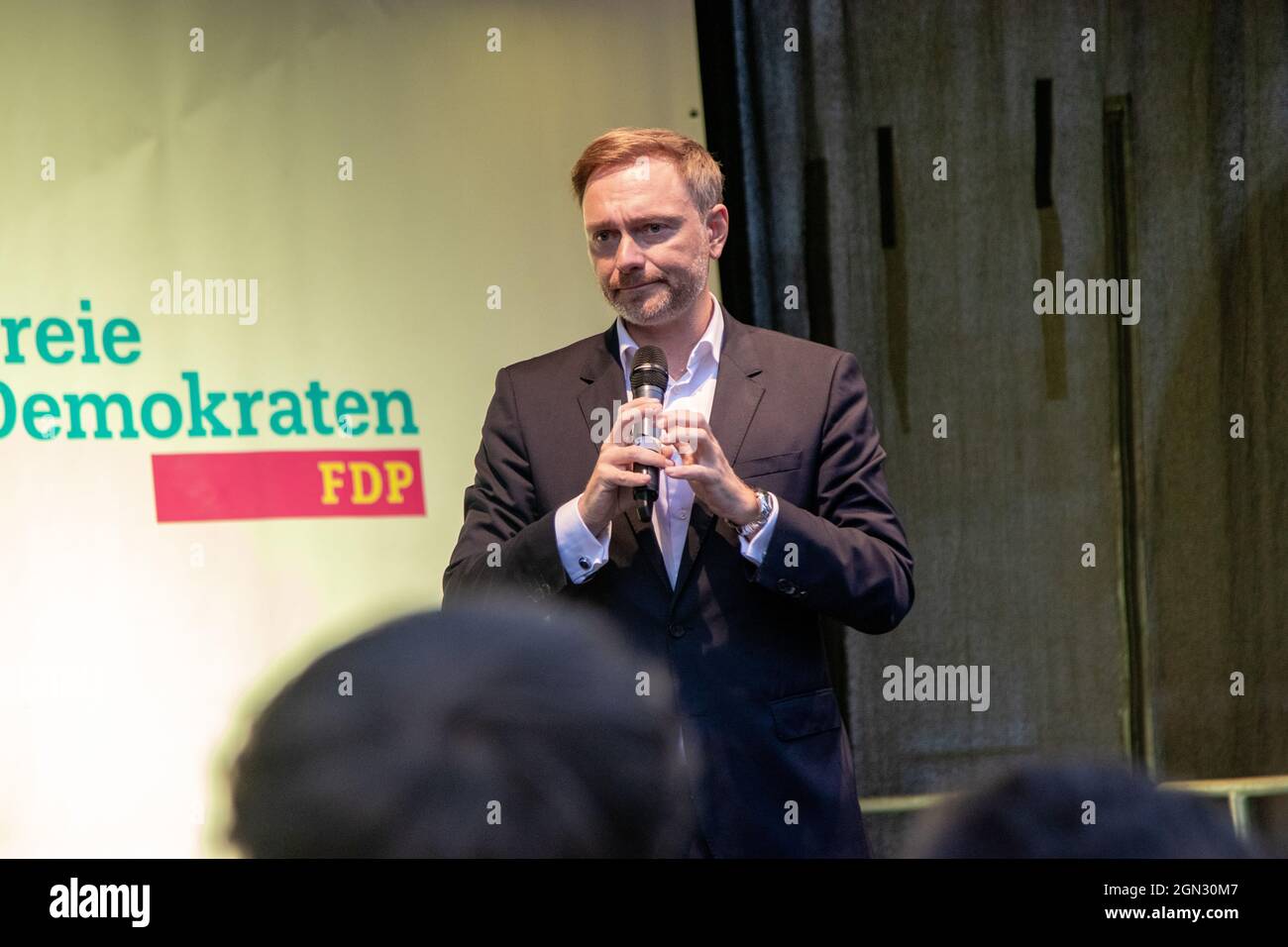 Am 21.09.2021 veranstaltete die FDP eine Wahlkampfveranstaltung auf dem ...