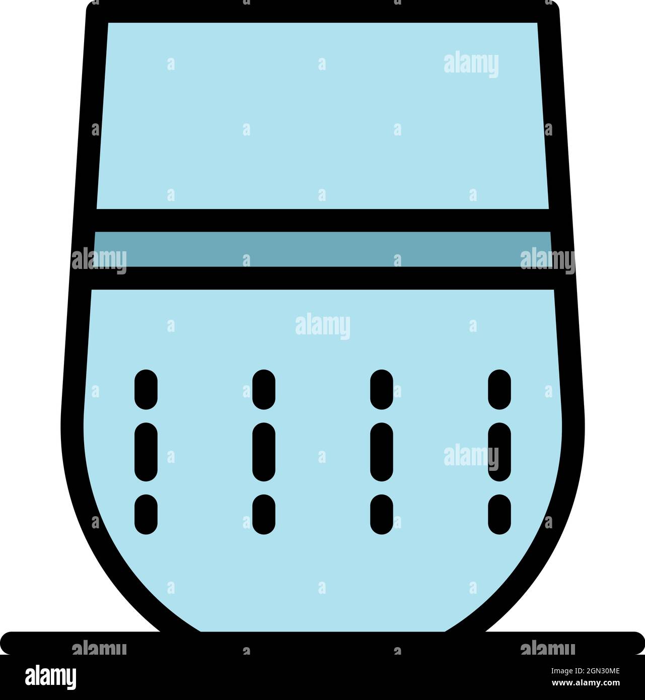 Rounded smart speaker icon. Outline rounded smart speaker vector icon ...