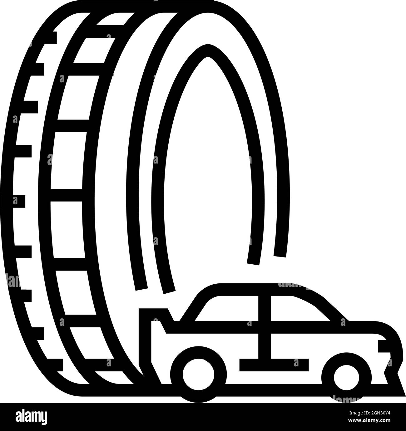 racing tires line icon vector illustration Stock Vector Image & Art - Alamy