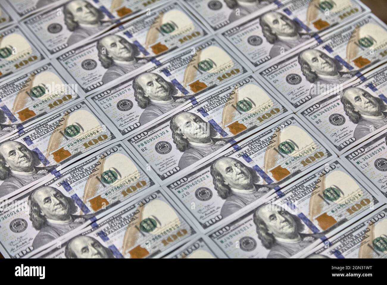 Banknotes lots of background texture close up money dollars from ...