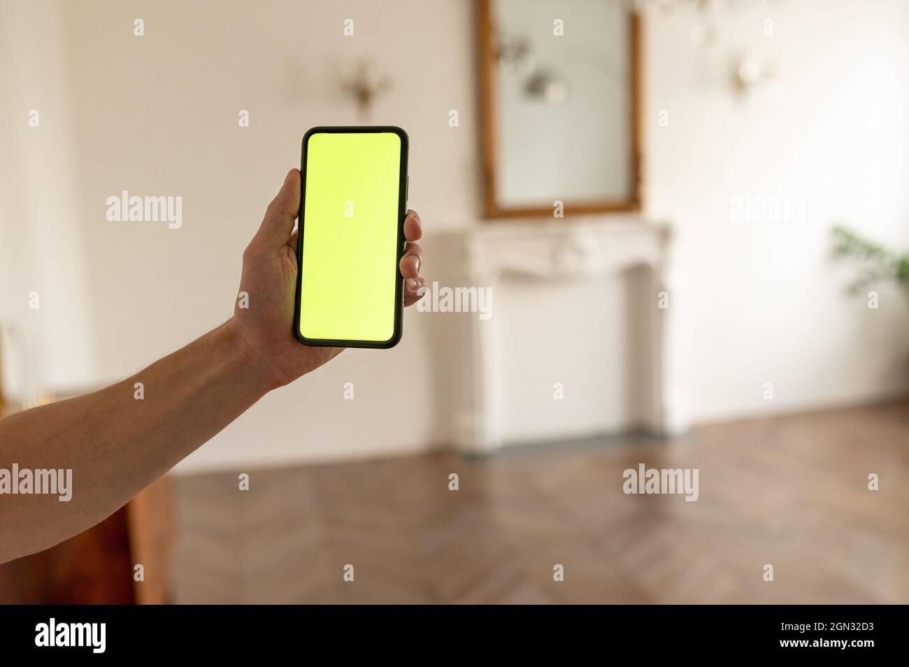 Man doing scrolling gesture on hi-res stock photography and images - Alamy