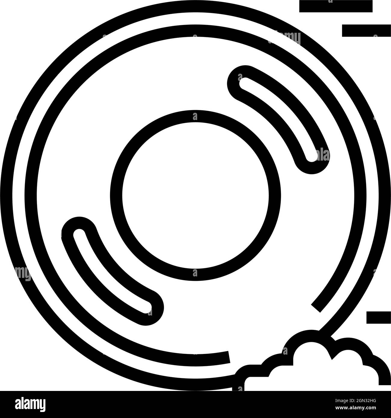 drag racing tires line icon vector illustration Stock Vector Image ...