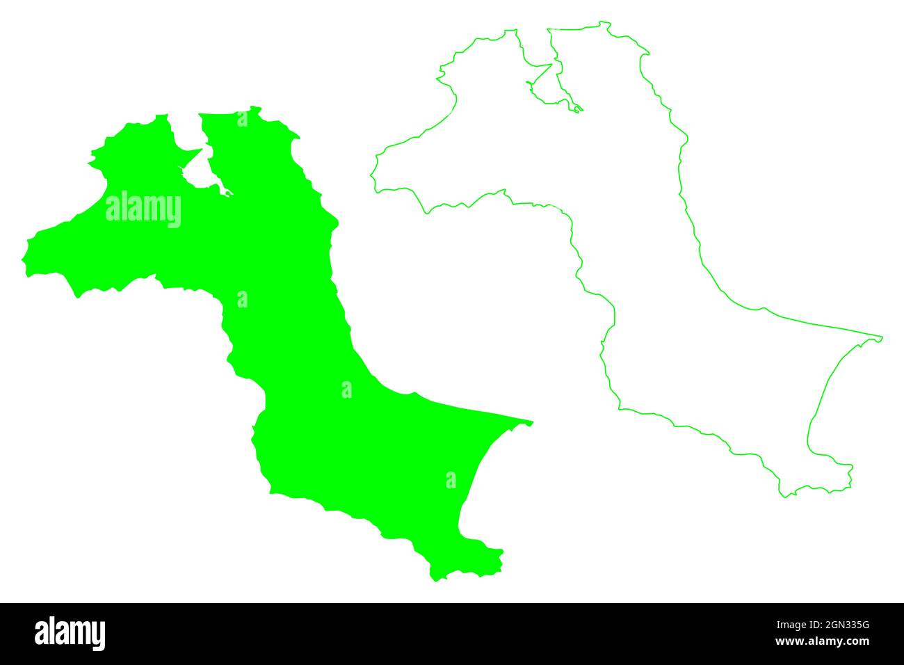 Bangka island (Republic of Indonesia, South East Asia) map vector ...