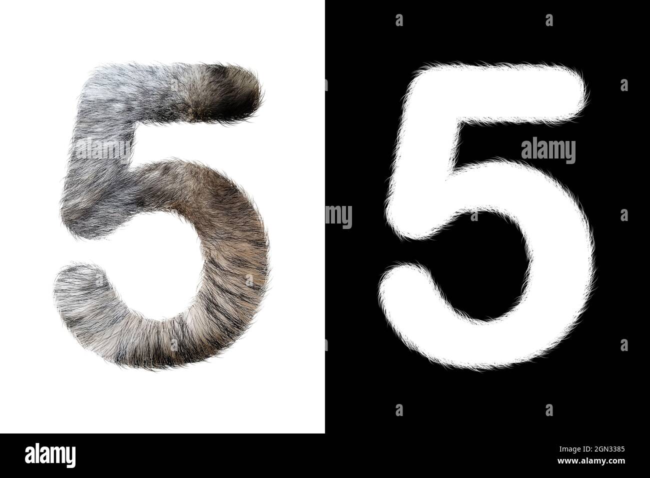 Hairy number hi-res stock photography and images - Alamy