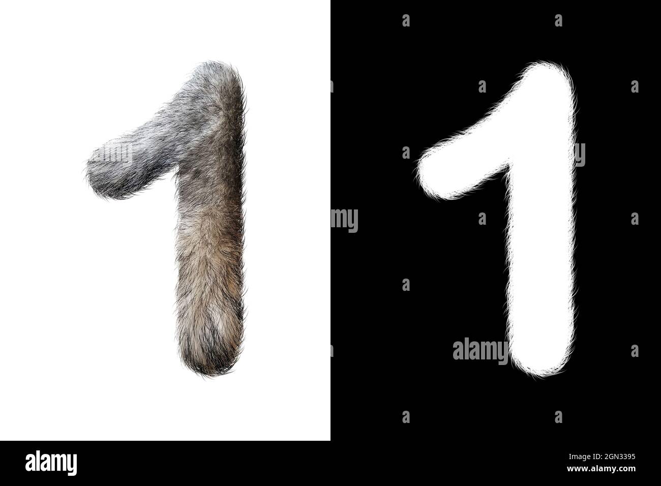 Beautiful Fur Number With MAsk Stock Photo - Alamy