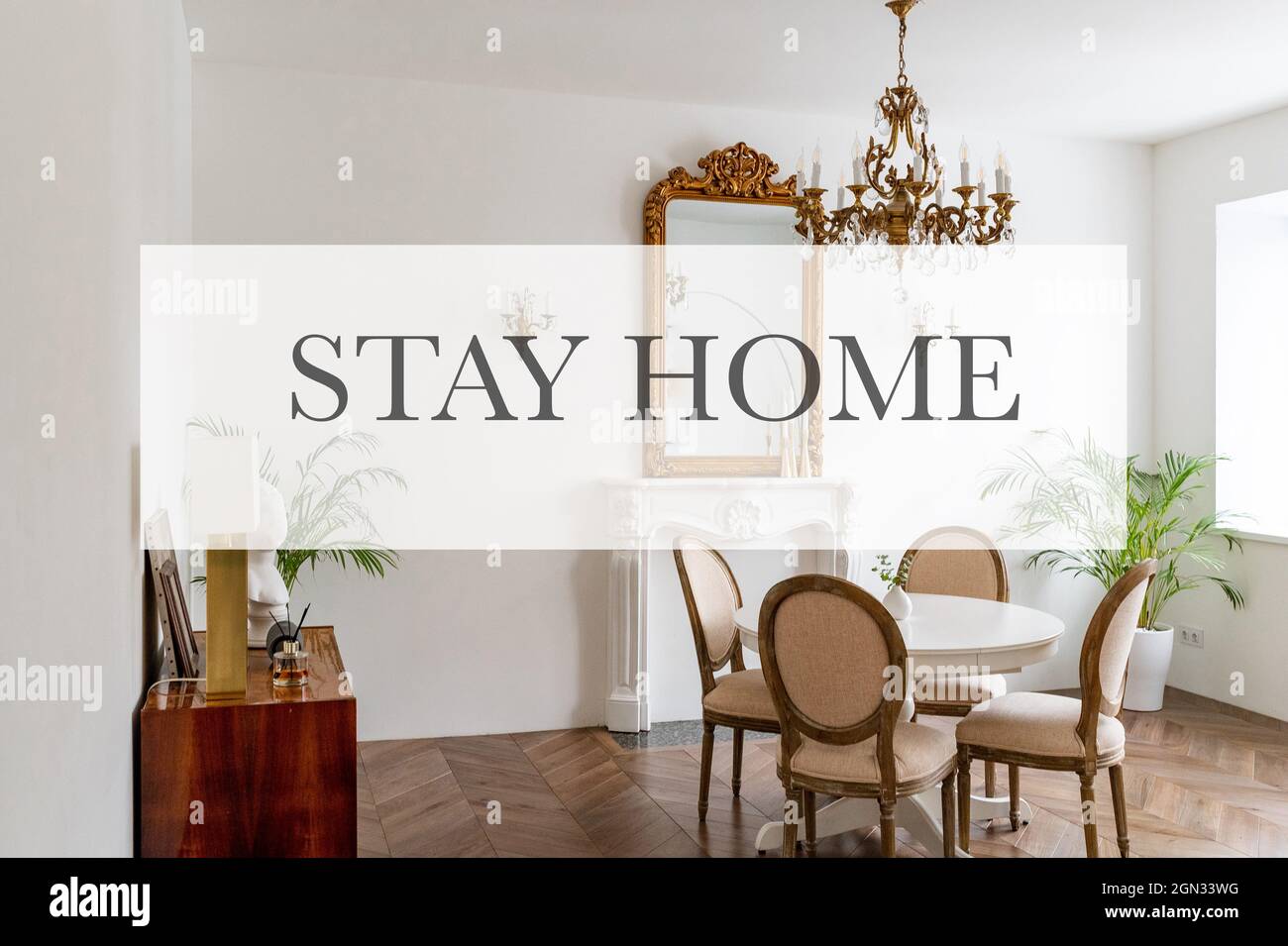 stay at home social media campaign for coronavirus prevention Stock ...