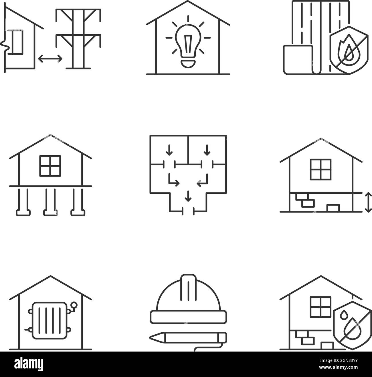 Building regulations inspection Black and White Stock Photos & Images ...